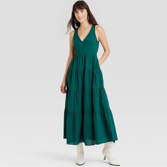 Universal Thread | Dresses | Womens Tiered Maxi Aline Dress Universal ...